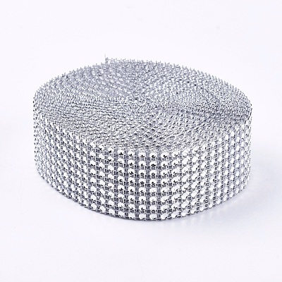 Cheap 8 Rows Plastic Diamond Mesh Wrap Roll Online Store - Cobeads.com