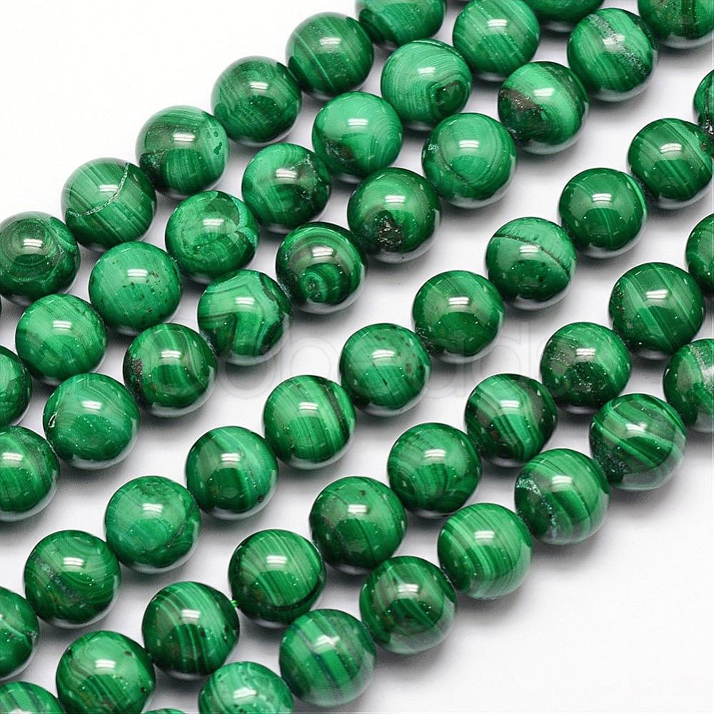 Cheap Natural Malachite Bead Strands Online Store - Cobeads.com